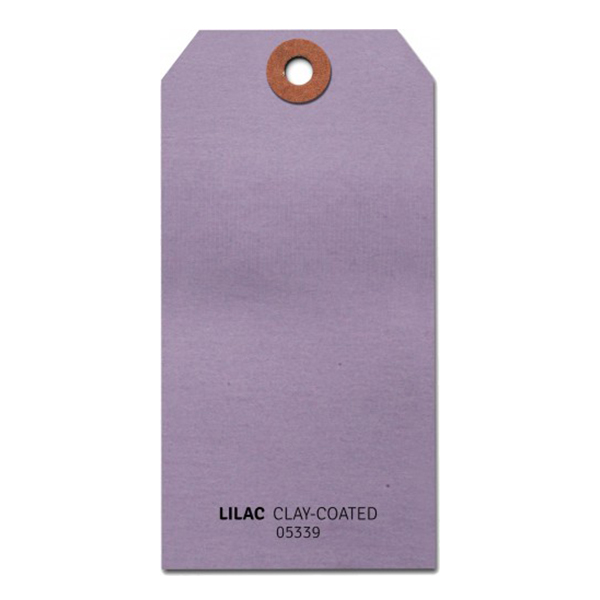 A53393 - TAGS #3 LILAC 3-3/4" X 1-7/8" | Cabot Shipping Supplies Ltd.