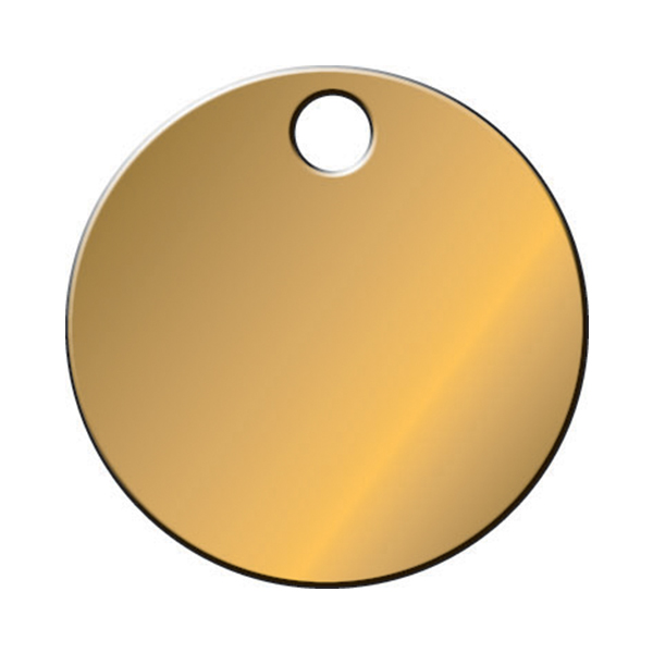 E125 - TAGS BRASS PLAIN ROUND | Cabot Shipping Supplies Ltd.