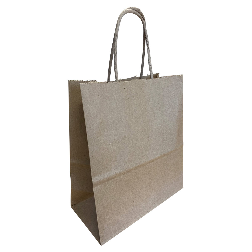 Prime Paper Kraft Shopping Bags with Twisted Paper Handles